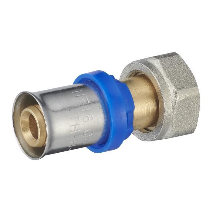 Raccord Multicouche à Sertir Multi-profils Ø16 - Femelle Tournant 20x27 NT NOYON & THIEBAULT ...