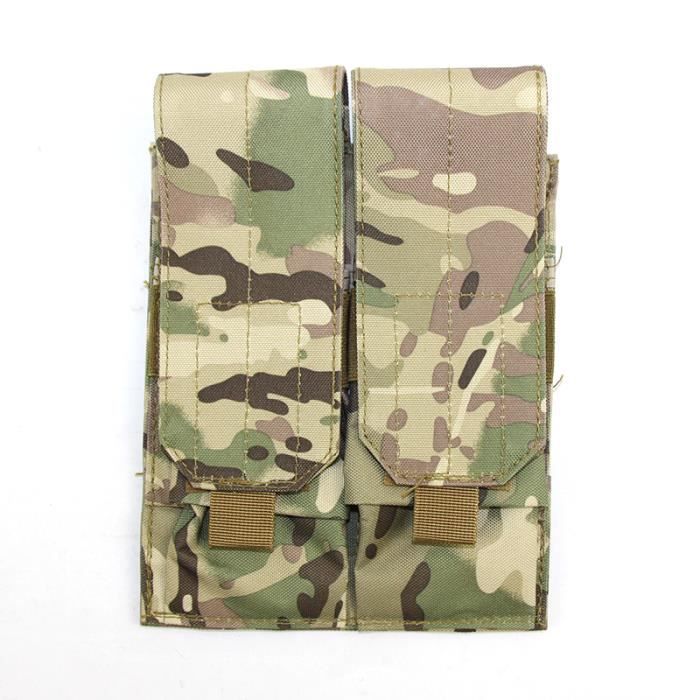 CP - Pochette tactique Double Molle pour Magazine, pour AK 47 M4 AR15 7 ...