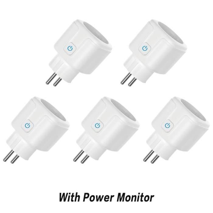 Prise électrique,prise intelligente Zigbee, 16a, ue, Tuya, application ...