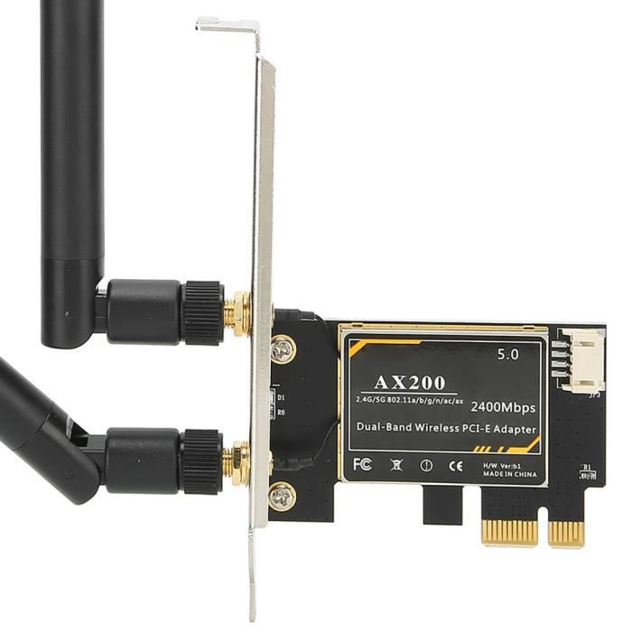 ZJCHAO carte WiFi PCIE Pour Intel AX200 5G carte WiFi double bande ...