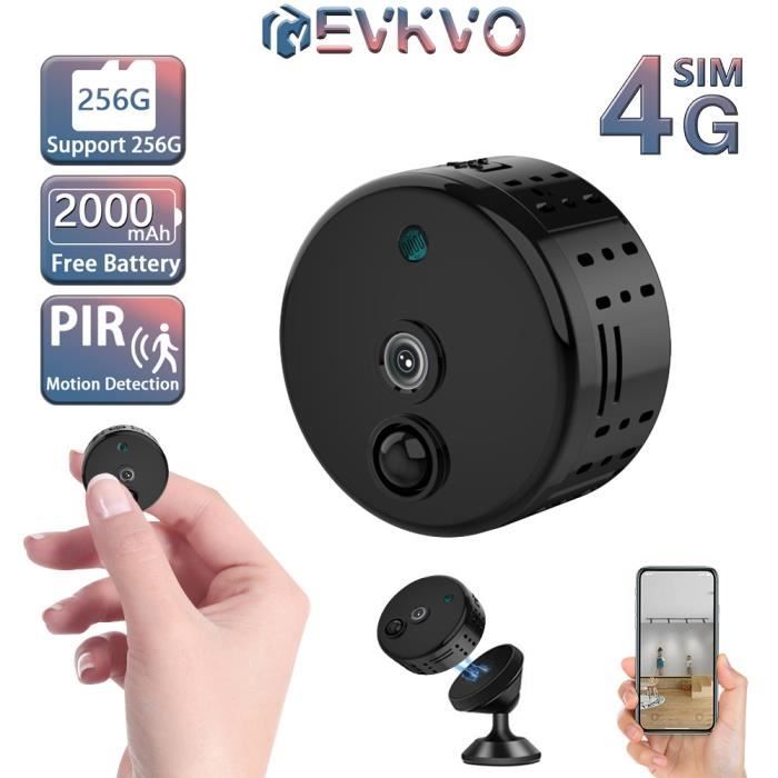 Caméra miniature,Mini caméra de Surveillance IP 4G, batterie 4000mAh ...