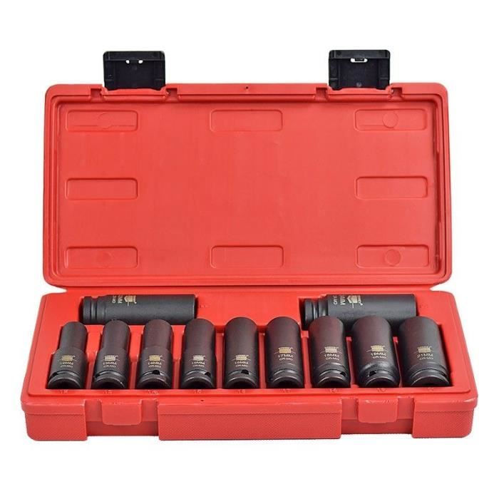 Coffret de 11 douilles chocs 1-2 intensives longues CEDREY H0082LM - Cdiscount Bricolage