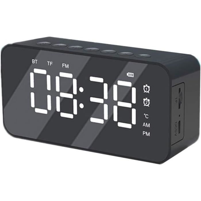 Reveil Usb Horloge Digitale Miroir Réveil Numérique D'Alarme Horloge ...