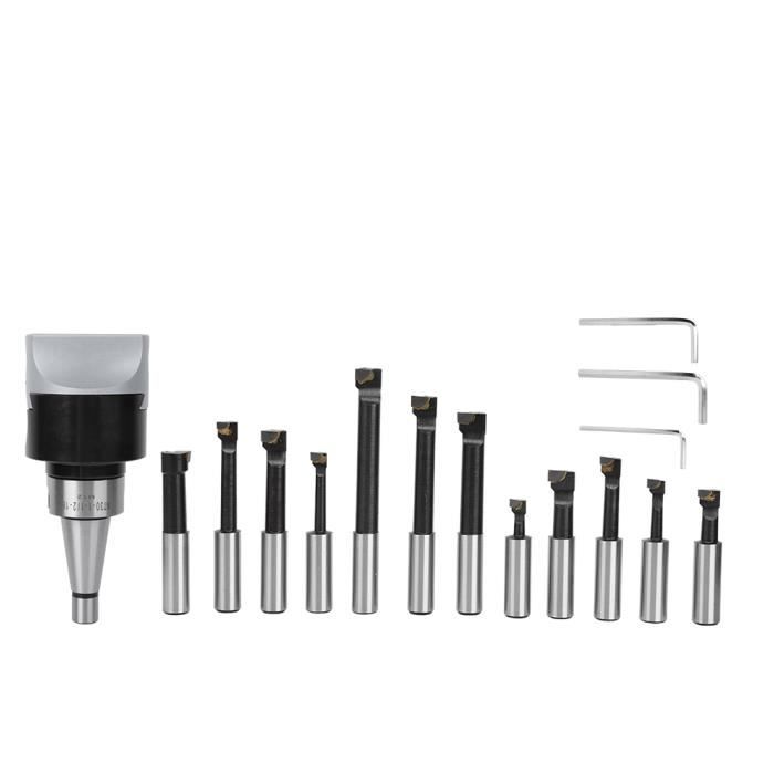 Cikonielf Ensemble d'outils de fraisage CNC Kit Tête d'Alésage Kits d'Outils de Fraisage CNC ...
