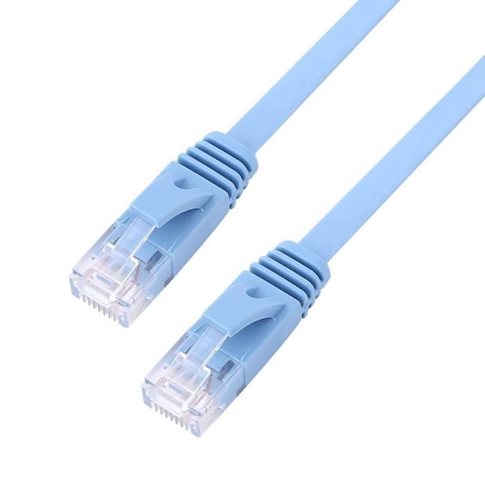 SAL Cble LAN RJ45 CAT6 Cble réseau Ethernet plat RJ45 CAT6 LAN, cbles ...
