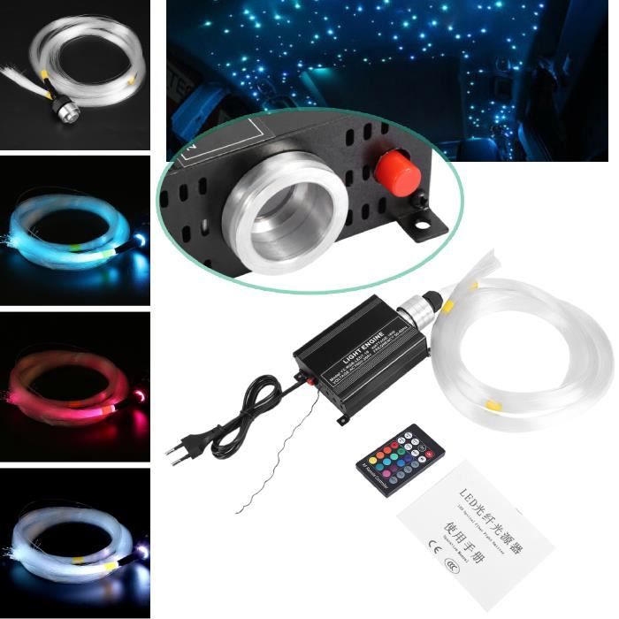 Kit Fibre Optique Lumière d'étoile LED Lampe Multicolore 2m Éclairage à ...
