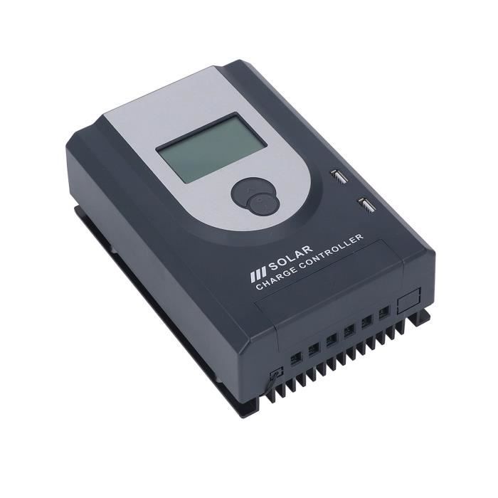 HURRISE contrôleur solaire Contrôleur de charge solaire MPPT Batterie au lithium Auto-activation ...