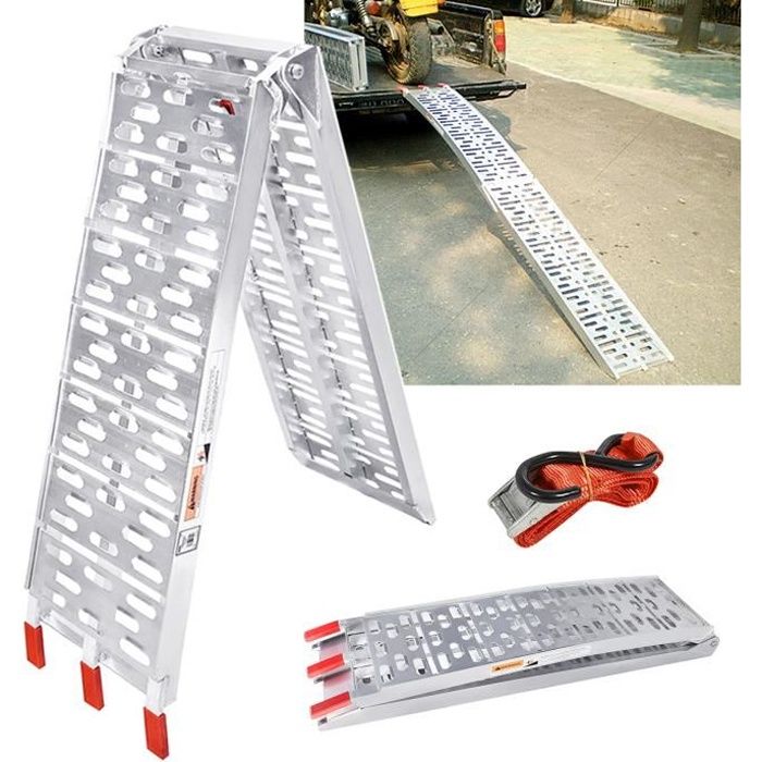 LILIIN 1 pièces Rampe de chargement Rampe de moto pliable max. 340kg ...