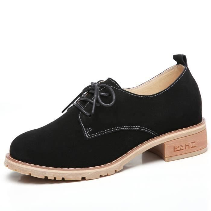 Chaussures Femme Chaussures cuir femme mode chaussures à lacets ...