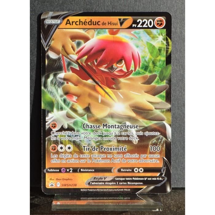 Carte Pokémon Archéduc de Hisui V 220 PV SWSH238 Promo NEUF FR ...