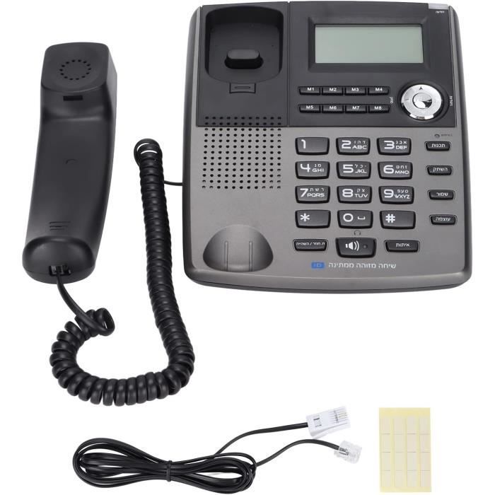 Schiuma Téléphone Filaire Filaire, Téléphone Filaire Fixe Avec Haut-Parleur, Mains Libres ...