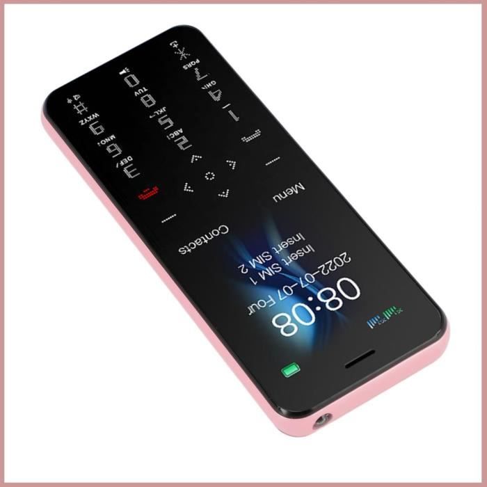 Sjlerst Téléphone portable 2G S10w 2G téléphone portable 1.77 pouces ...