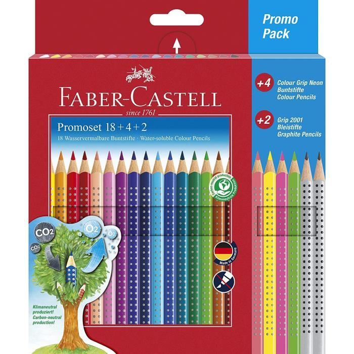 Faber-Castell Colour Grip 201540 Kit Promotionnel de crayons de couleur ...