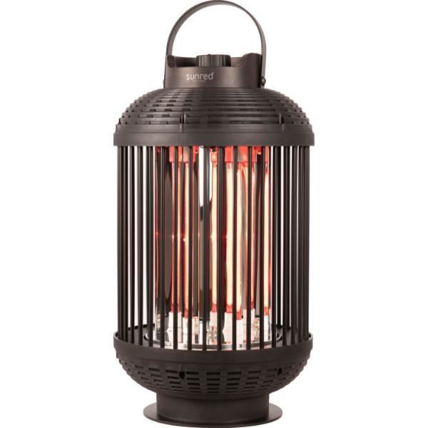 Sunred Chauffage de table Indox 1200 W Halogène Noir, chauffage de ...