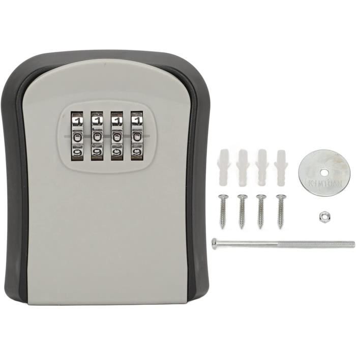 Boîte à clés murale, boîte à clés combinée extérieure à 4 positions ...
