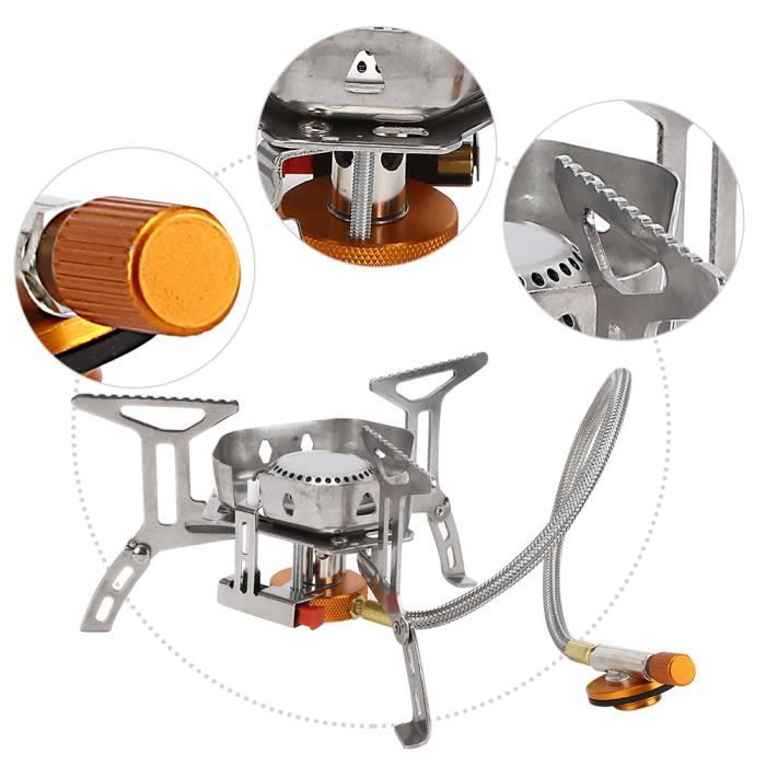 VINGVO Réchaud de camping extérieur Réchaud de Camping Léger et Compact ...