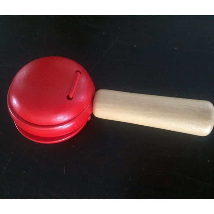 Castagnettes en bois à long manche Instrument d'enseignement à ...