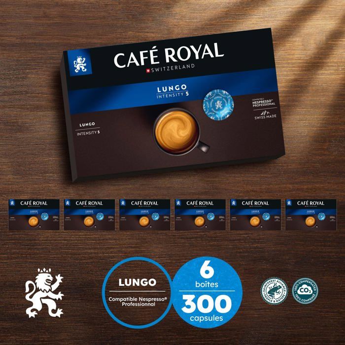 300 Capsules Compatibles NESPRESSO PRO® - CAFÉ LUNGO - Dosettes by Café ...