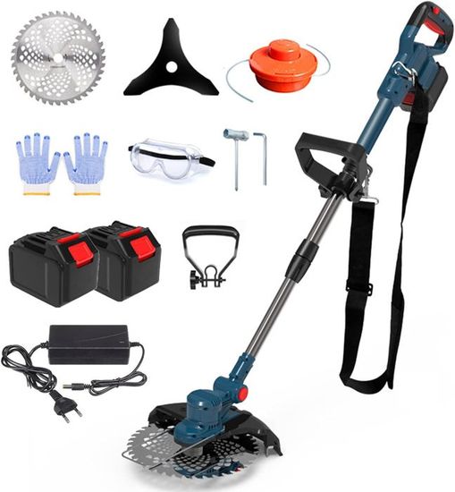 Kit de Coupe-Bordures sans Fil sans balais, désherbant électrique alimenté par Batterie ...