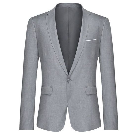 Allthemen Blazer Homme Slim Fit Formel Un Bouton - Veston de Costume ...