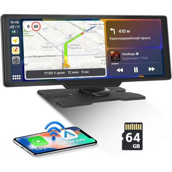 Wireless Carplay & Wireless Android Auto Écran Pour Voiture, 10,3 ...