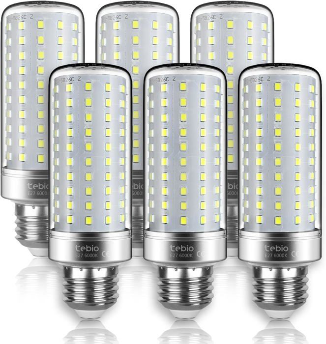 Ampoules LED E27 Blanc Froid 6000K 25W 2500LM Candélabre ampoules 200W équivalent \\u2002Argent ...