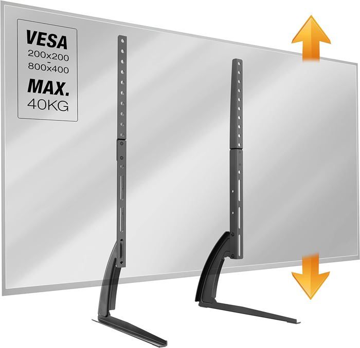 Support Tv Sur Pied Fs502 30-65" (76-165Cm)Universel Hauteur Réglable ...