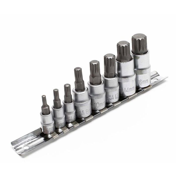 Jeu de douilles XZN Denture multiple 8 Pièces M4 - M16 - Cdiscount Auto