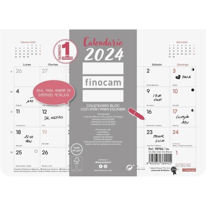 Calendrier Magnétique Réfrigérateur 2024 Bloc Chic Avec Aimant Pour ... Calendrier Magnétique Réfrigérateur 2024 Bloc Chic Avec Aimant Pour ...