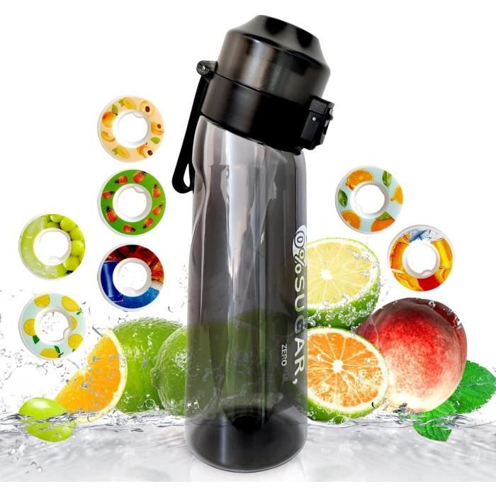 Gourde Air Bouteille 650ML Avec de 7 Capsules de Saveur Gout Starter up Set Pods, Bouteille d ...