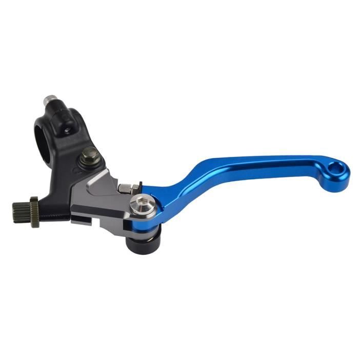 Gauche Bleu - Levier d'embrayage de frein court, Honda Suzuki, Kawasaki ...