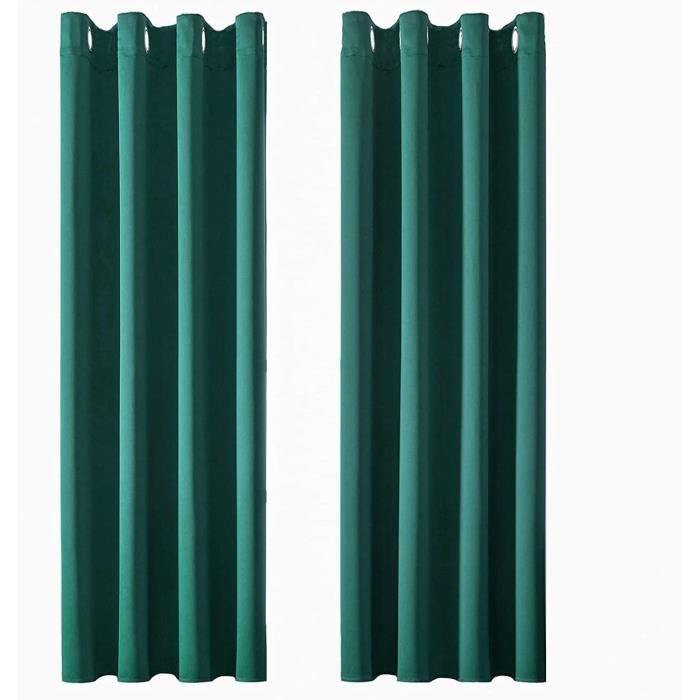 Rideau Occultant Thermiques 140x240 cm Vert Sauge Rideau Thermique ...