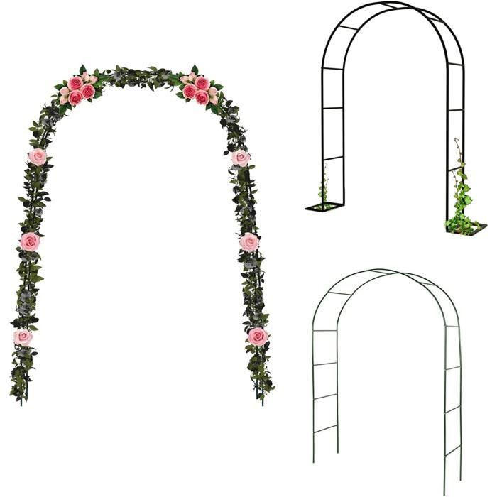 Jardin Archway Poudre Coated Acier Trellis Arche À Rosiers en Métal ...