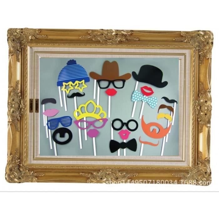 25 papier Photobooth avec un grand papier cadre, accessoires de stand ...