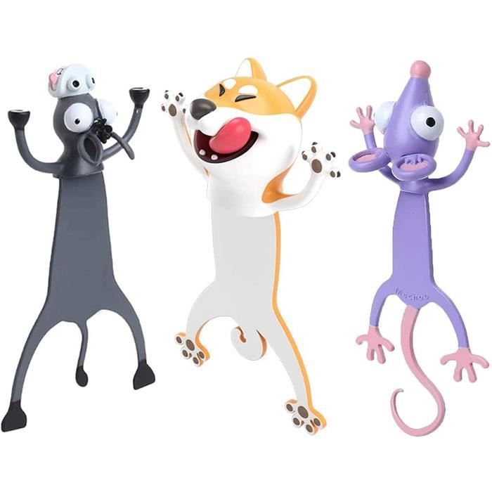 Marque-page, 3D Animaux Marque-page, Joli Signets d'Animaux Bureau ...