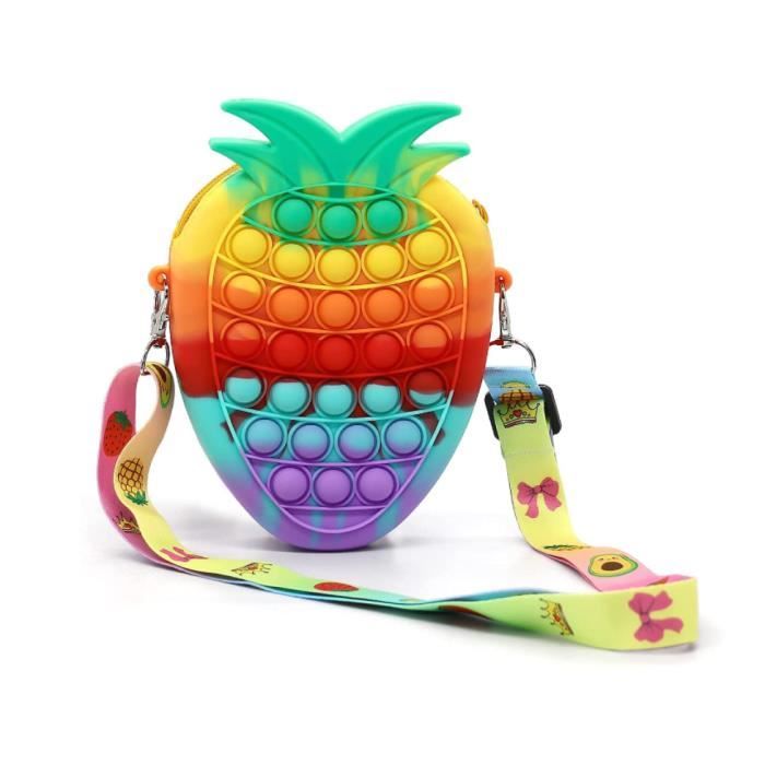 Pop Fraise Sac Push Fidget Toys Cadeau de Pâques Anti-Stress Sensory ...