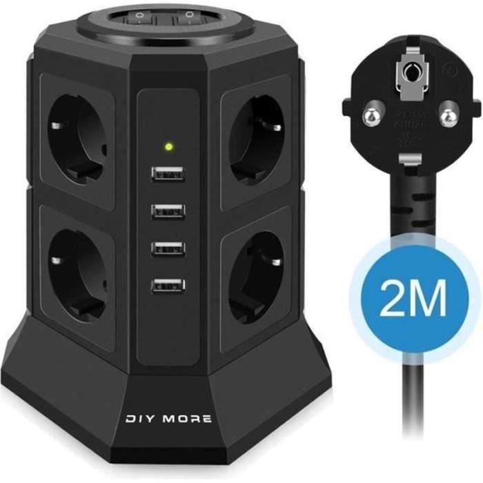 XX Tour Multiprise Parasurtenseur Parafoudre,Bloc Multiprise USB ...