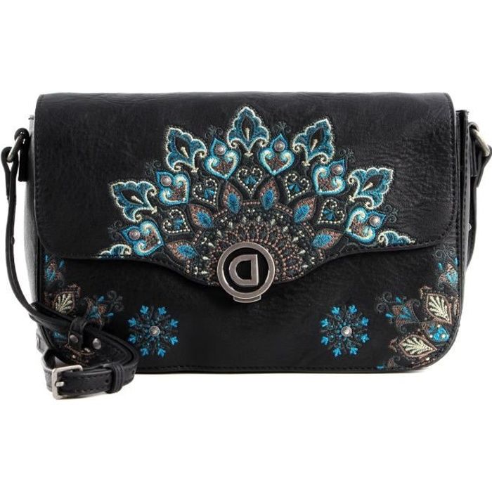 Desigual Deva Amorgos Across Body Bag Negro [104465] Noir, Bleu, Blanc, Marron - Cdiscount ...