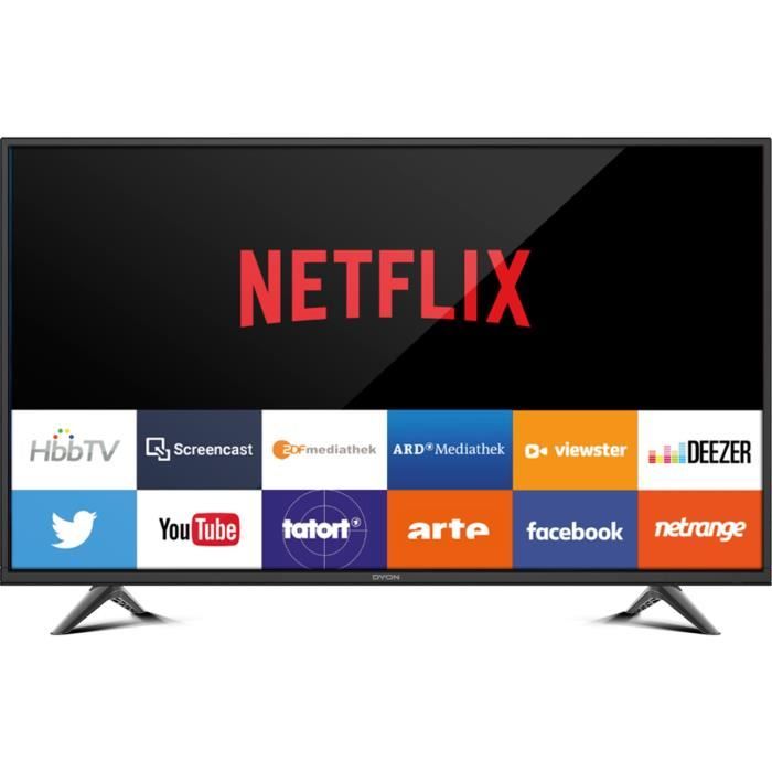 DYON Téléviseur LED SMART 32 PRO 80 cm (31.5") WXGA Smart TV Wifi Noir ...