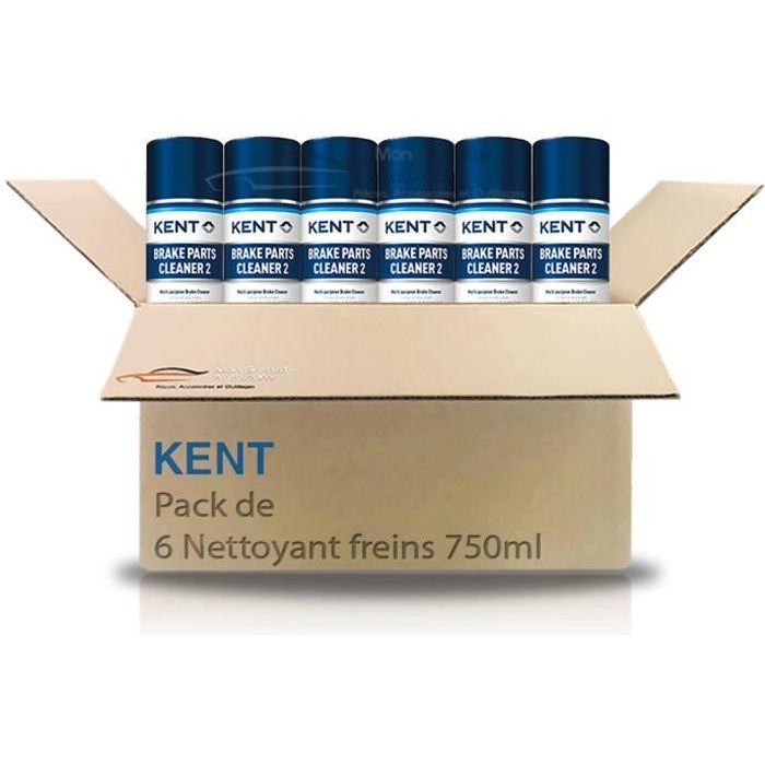 Nettoyant freins Kent, Brake Parts Cleaner 2 - 750ml X6 - Cdiscount Auto