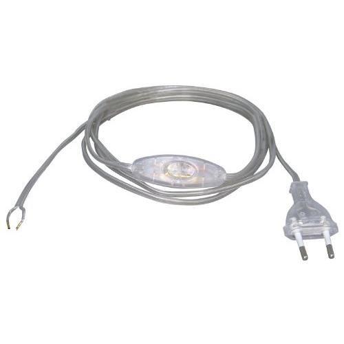 Kopp Câble Euro avec Interrupteur Transparent 2 m - 140310090 ...