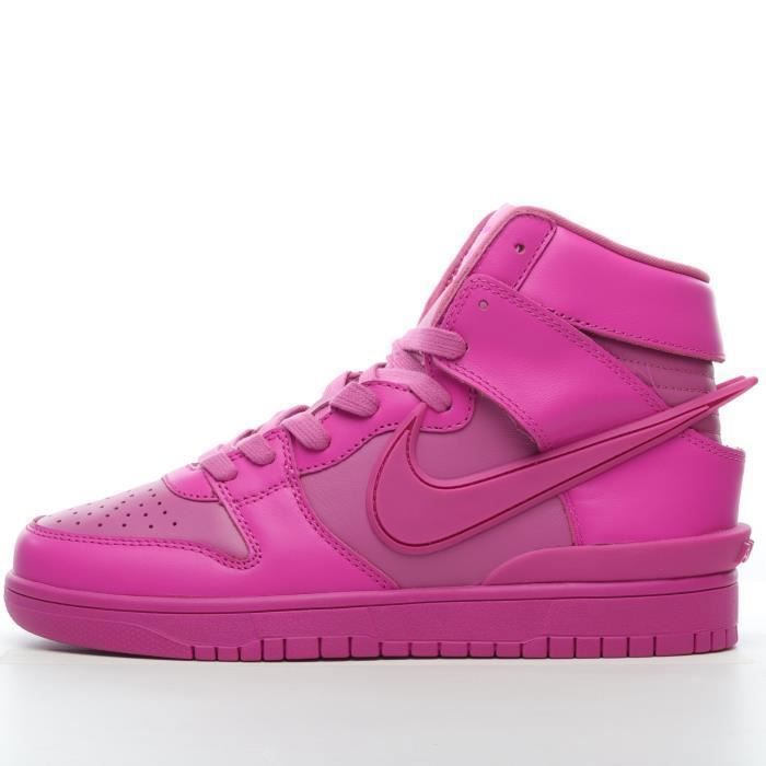 Baskets AMBUSH x ni-ke Dunk High Lethal Pink CU7544-600 Femme Rose ...