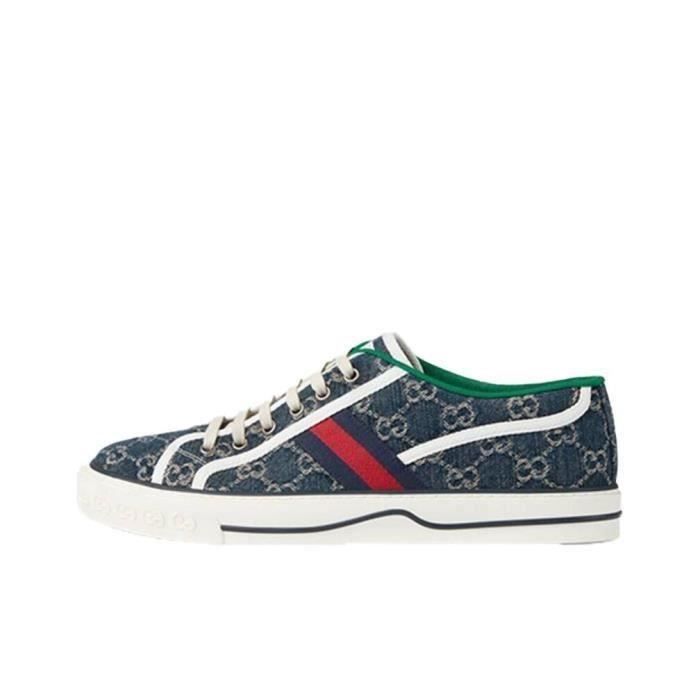 Gucci Basket Sneakers Pas Cher Femme Homme Bleu bleu Couleurs multiples ...