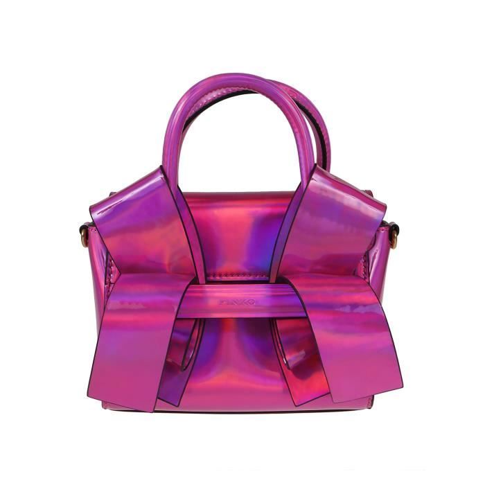 SAC À MAIN PINKO, CUIR 100%, couleur FUCHSIA, Mesures 16x13x8cm, SS23 ...