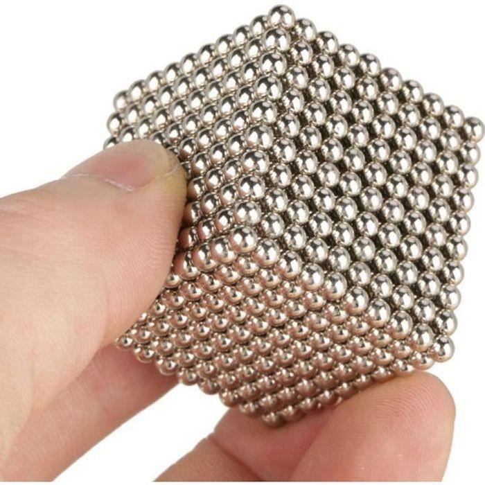 Cadeau-Duokon billes magnétiques 3mm 1000 pièces N35 boules magnétiques 3D Puzzle aimant Cube ...
