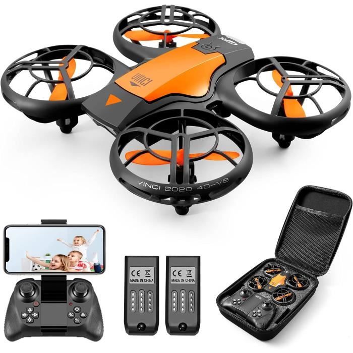 V8 Mini Drone Avec Caméra 720P Wifi Fpv, 20 Minutes De Vol, Induction ...
