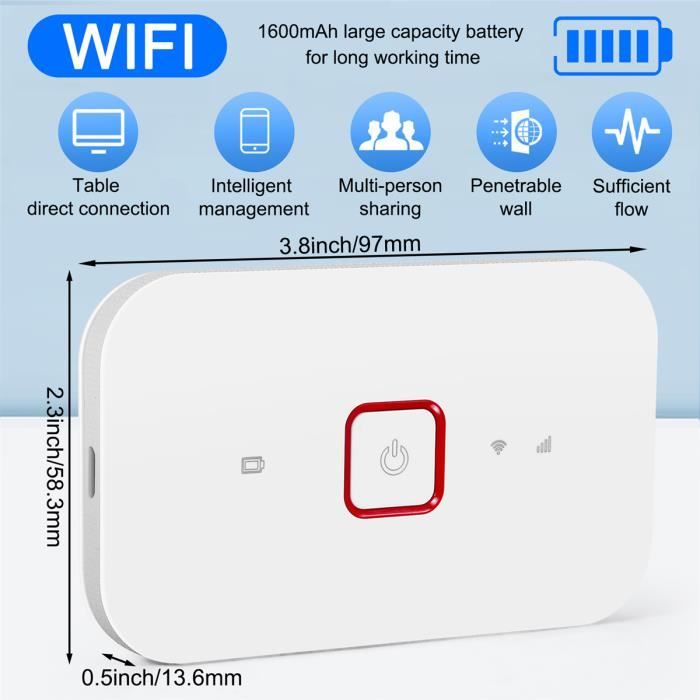 Pocket 4G MiFi WiFi Router 150Mbps WiFi Modem Car Mobile Wifi Hotspot ...