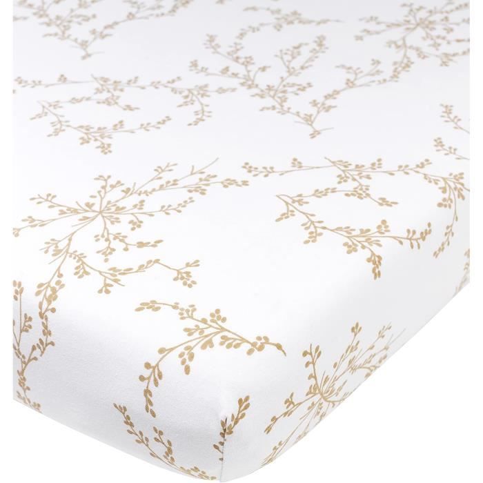 Meyco Baby Branches ap-Housse pour lit d'enfant (ap de lit 100% Jersey ...