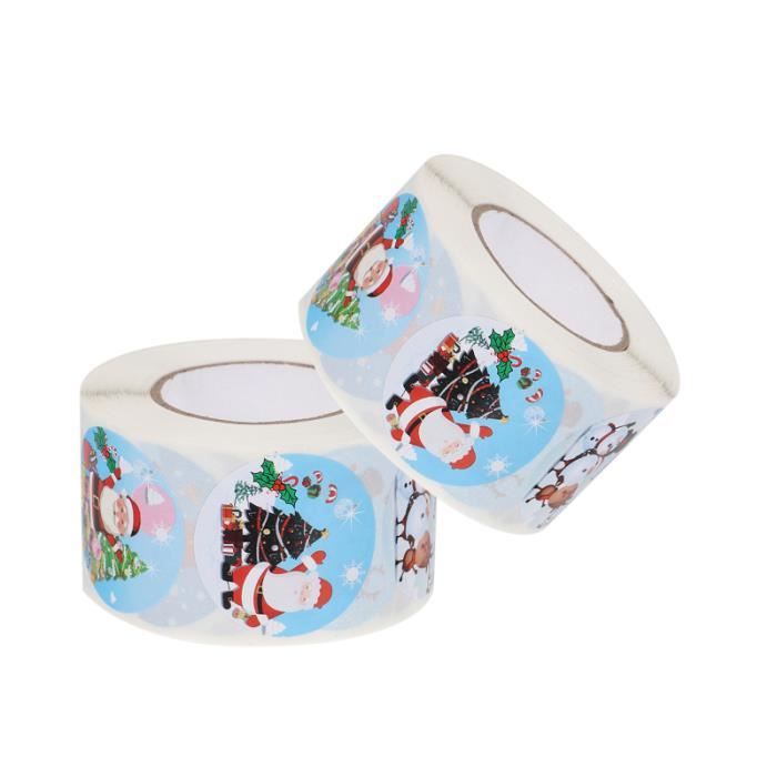 1000pcs Étiquettes de Noël Autocollants Autocollants de Noël ...