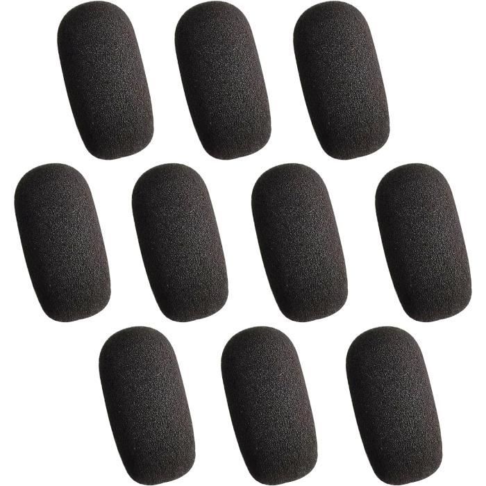 Lot De 10 Mini Bonnettes En Mousse Pour Casque Et Microphone, Haute ...